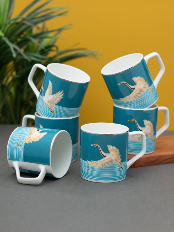 Buy Midas Series Melon Shape Coffee&Tea Mug Set of 6 Online – Clay ...